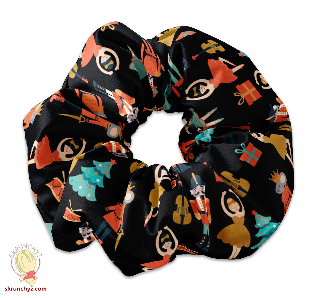 Nutcracker & Ballerina Scrunchie, Christmas Presents Themed Scrunchie ...
