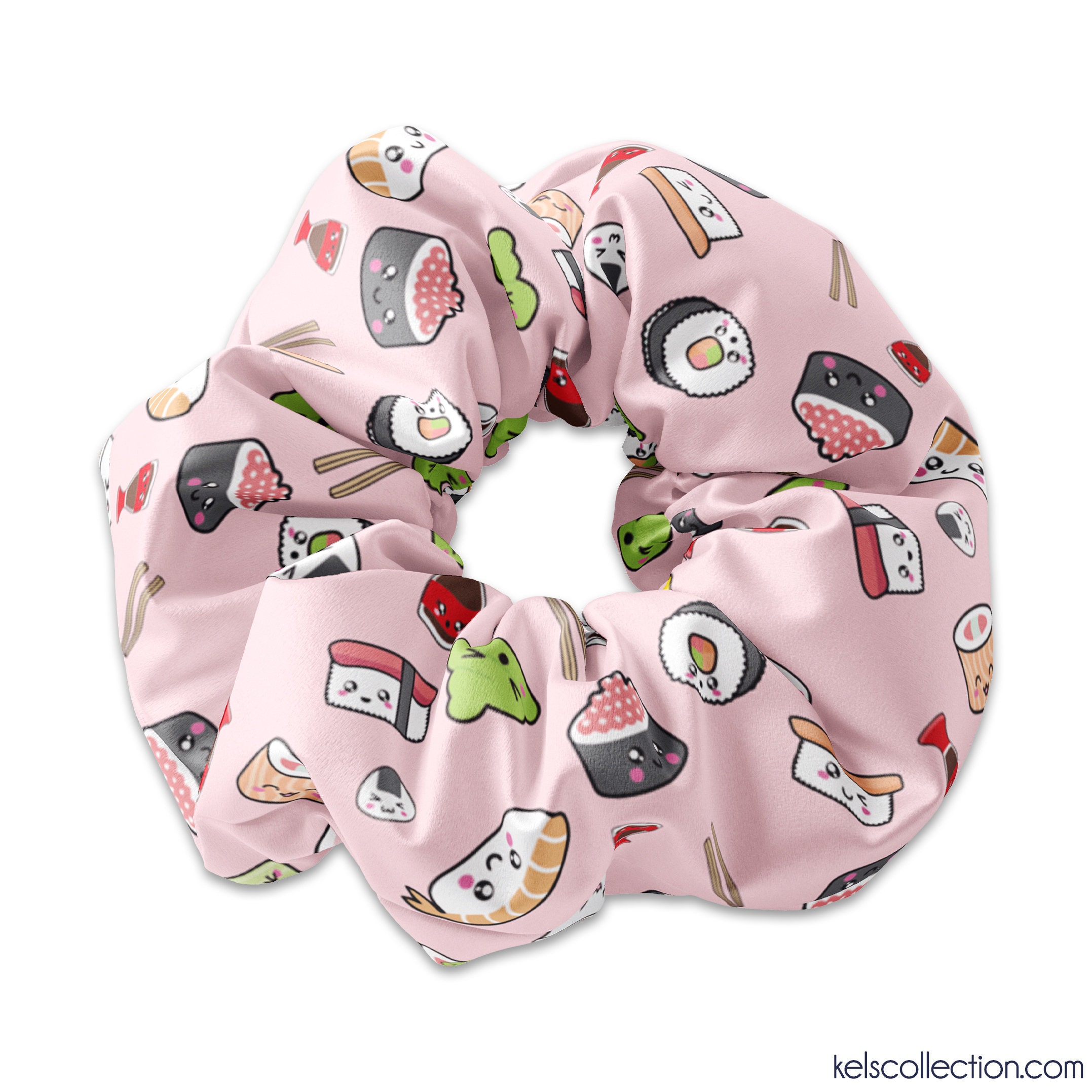 Kawaii Sushi Scrunchie Hair Tie Cartooon Sushi Scrunchys Hair - Etsy