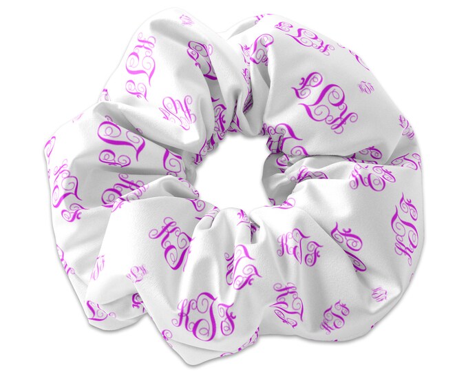 Custom Company Branded Scrunchie Hair Tie, Your Logo, Company Name and ...