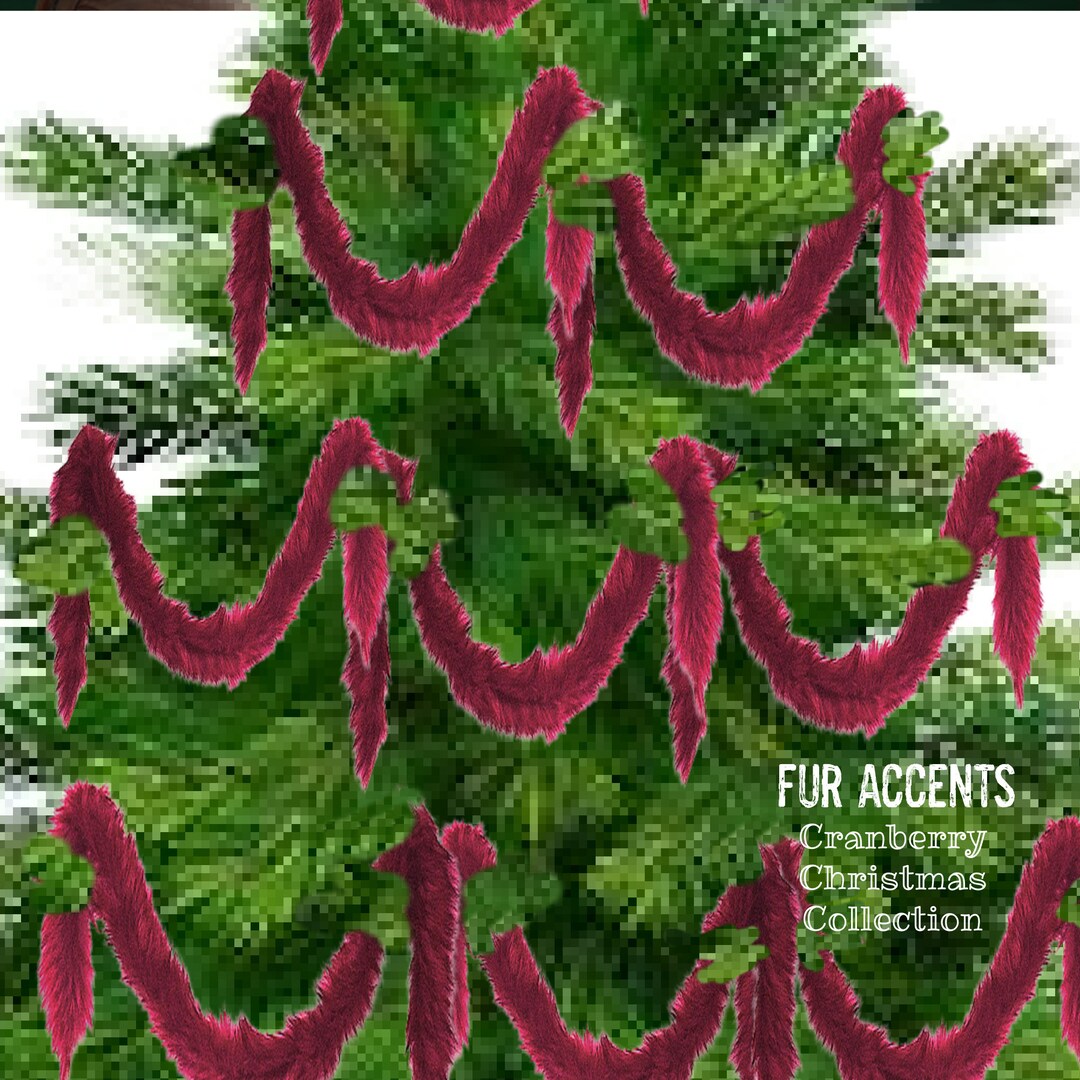 All I Want Fur Christmas - Soft - Premium Faux Fur Garland - Swag ...