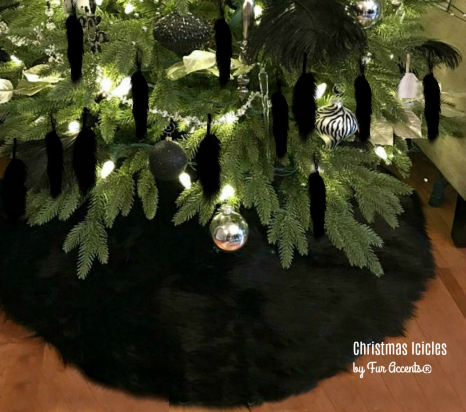 Faux Fur Christmas Tree Skirt, Plush Shag, Holiday Decoration - Etsy