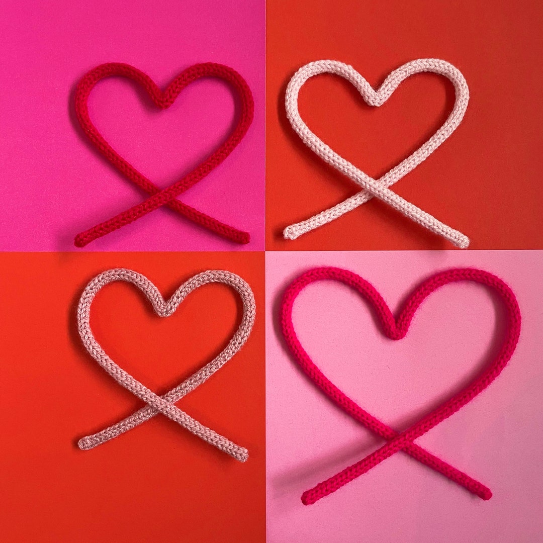 Handmade Wire Heart / Loveheart / Wire Heart / Knitted Heart / Loopy ...