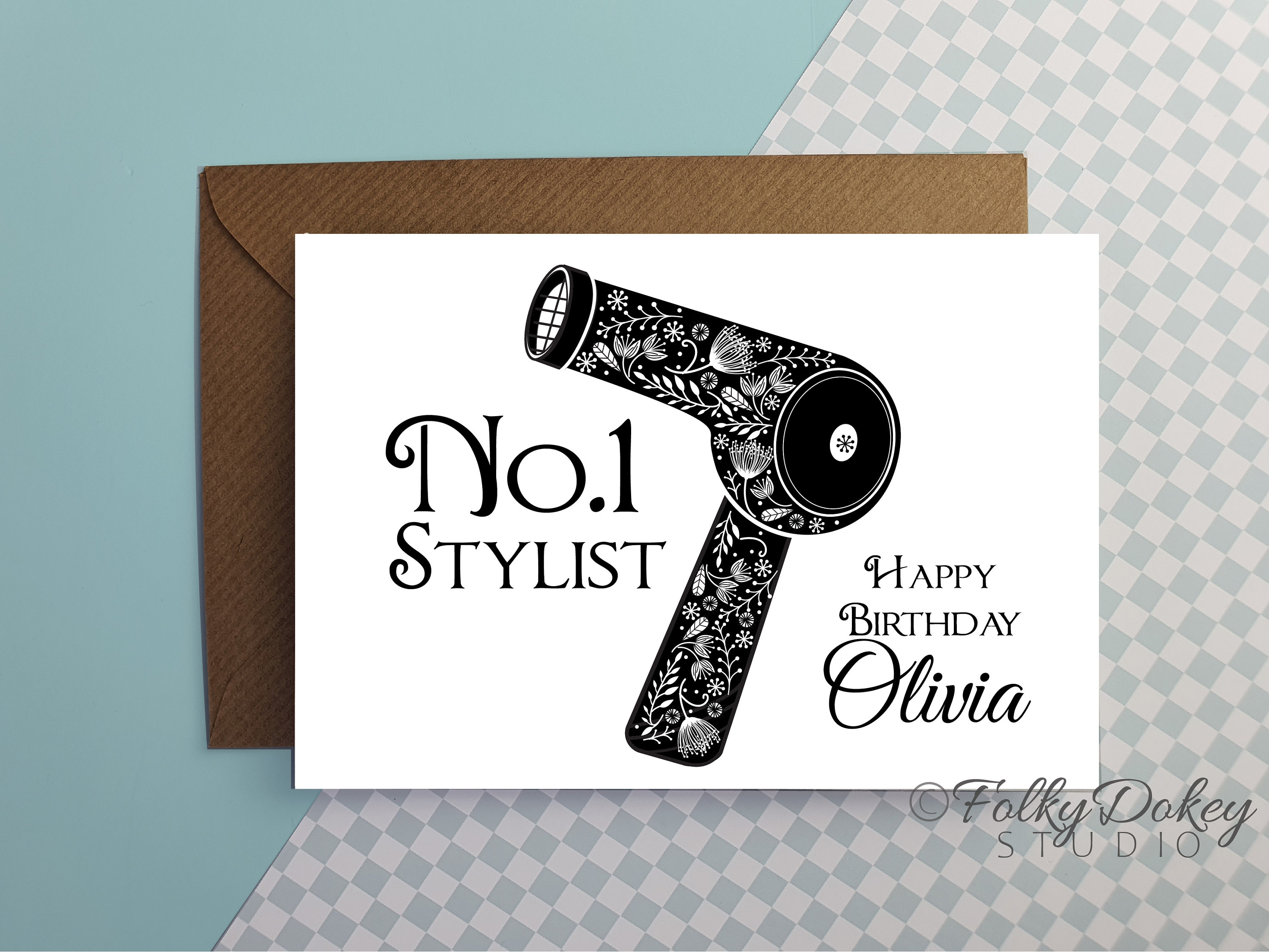 Hair Stylist Birthday Card Number One Stylist No1 Stylist - Etsy