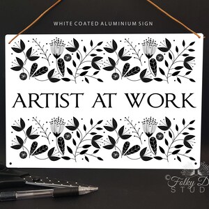 Artists Studio Sign, Artist at Work Wall Print, Artist Gift, Art ...