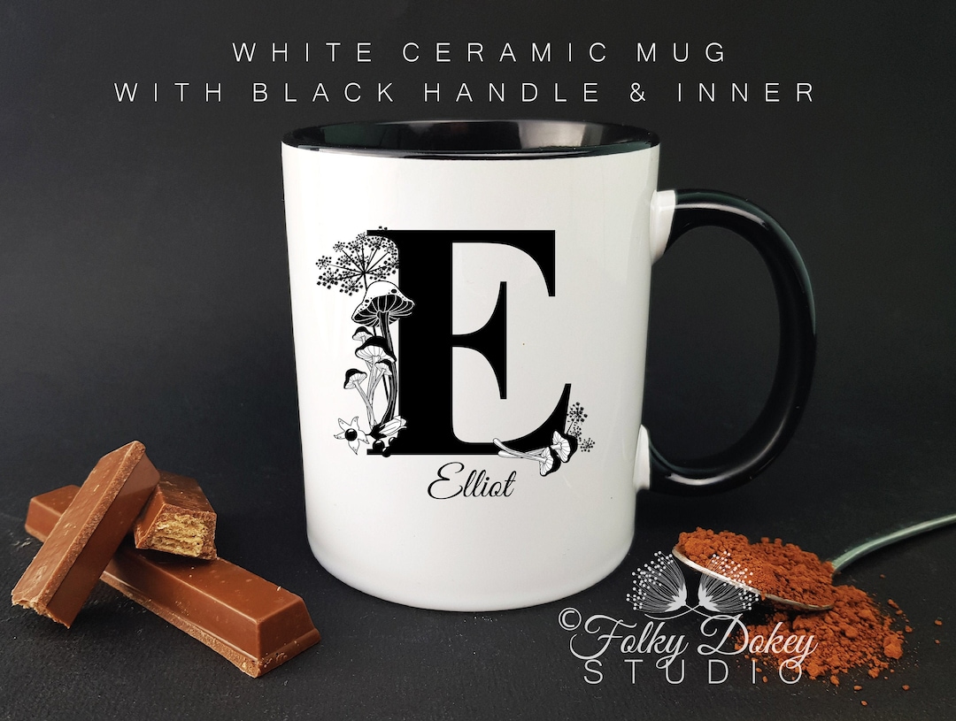 Name Cup, Initial Letter Cup, Mug With Name, Mug With Letter, Initial ...