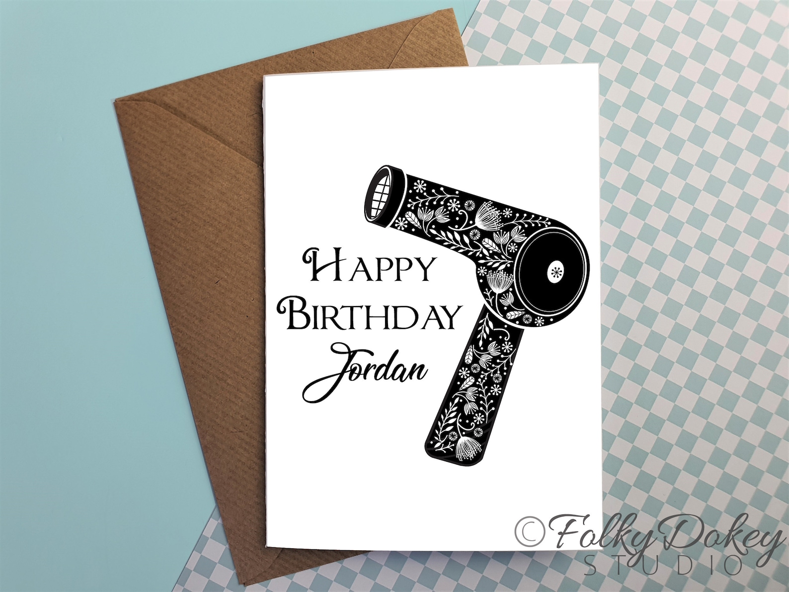 Hairdresser Card Happy Birthday Hair Stylist Card - Etsy UK