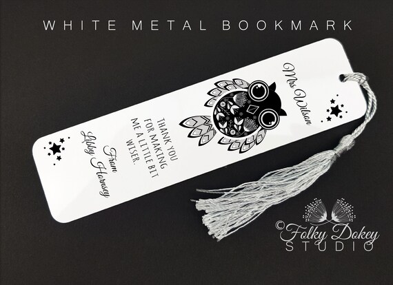 Owl Teacher Bookmark Teacher Gift Idea Wise Owl Teacher | Etsy