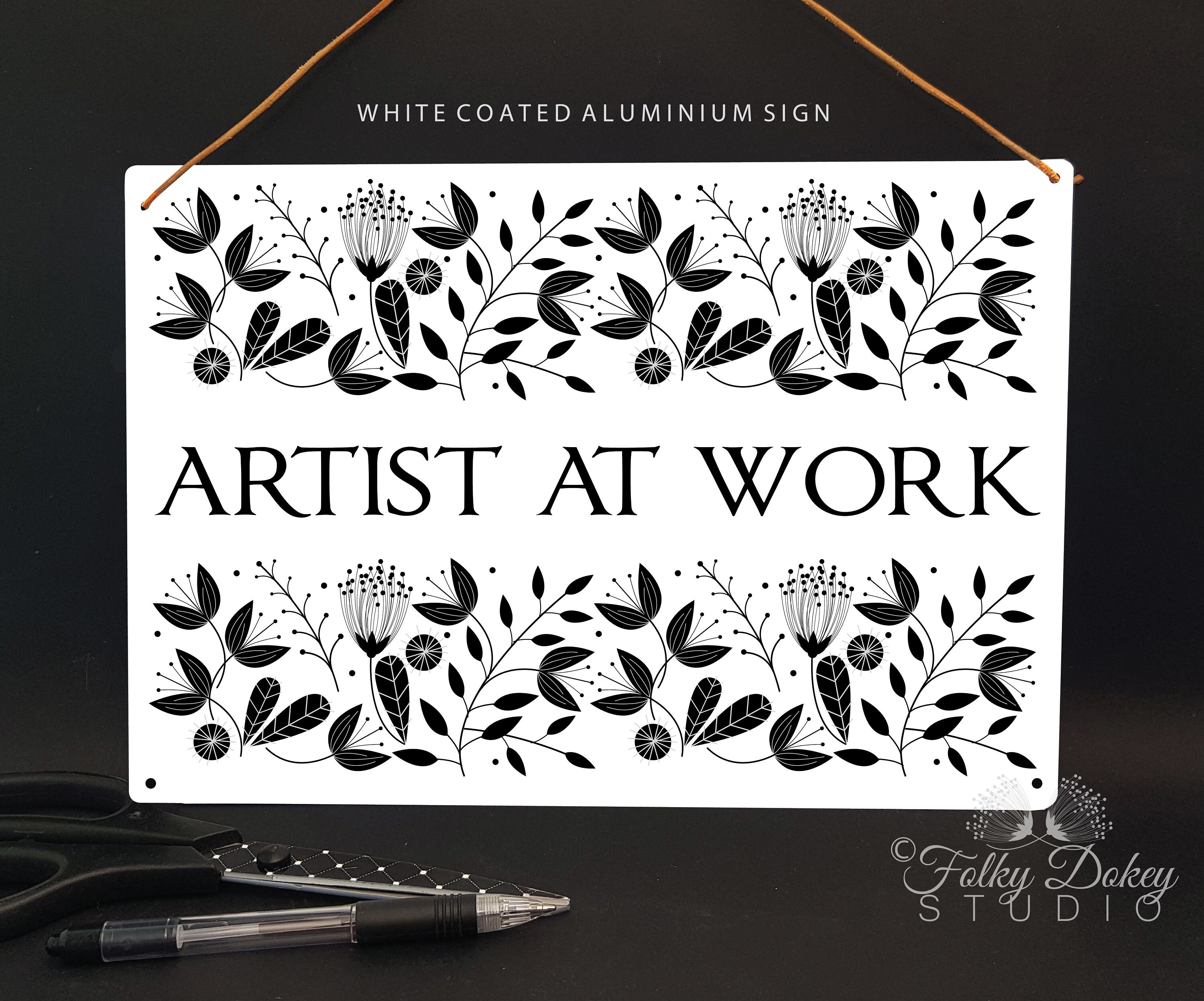 Artists Studio Sign Artist at Work Wall Print Artist Gift - Etsy