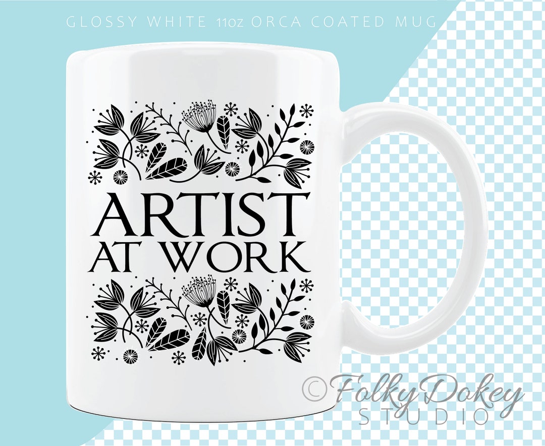 Gift for Artist Artists Gifts Artist Mug Artist Gift Set Artist at Work ...