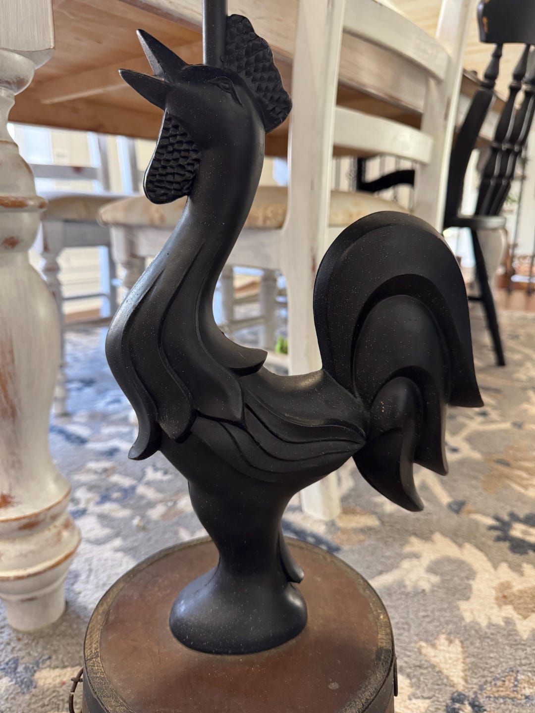 Vintage Ashtray Cowgirl Mid Century Modern Chicken Rooster Farm House ...