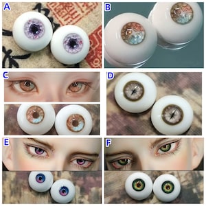 For 1/3 1/4 1/6 BJD Doll Eyes, Resin Eyes for Ball Joint Doll ...