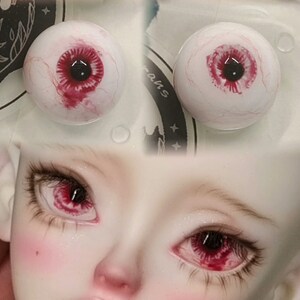 Custom Size BJD Doll Eyes Hand Made BJD Eyes, Bjd Eye Pupils, Blood ...