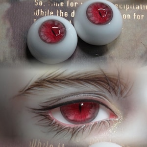 Custom Size BJD Doll Eyes Hand Made BJD Eyes, Bjd Eye Pupils, Blood ...