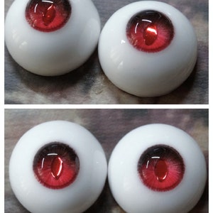 Custom Size BJD Doll Eyes Hand Made BJD Eyes, Bjd Eye Pupils, Blood ...