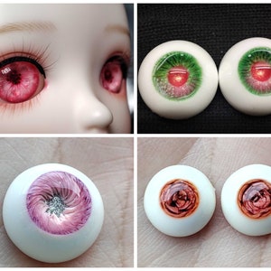 Bjd Doll Eyes Resin Eyes Doll Eyes for 1/3 1/4 1/6 Bjd Doll,safety Eyes ...