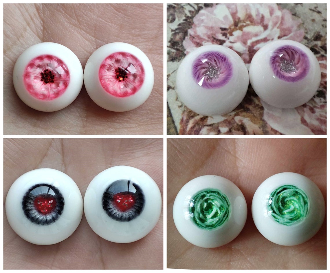 Bjd Doll Eyes Resin Eyes Doll Eyes for 1/3 1/4 1/6 Bjd Doll, Realistic ...