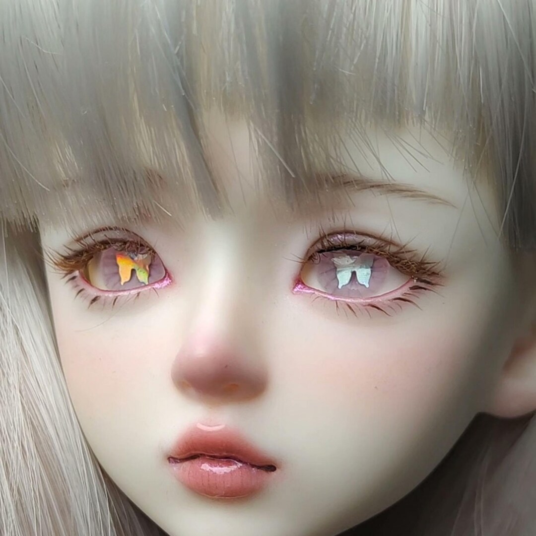 Pink Butterfly BJD Doll Eyes: Color-changing Resin Eyes - 12mm/14mm - Etsy