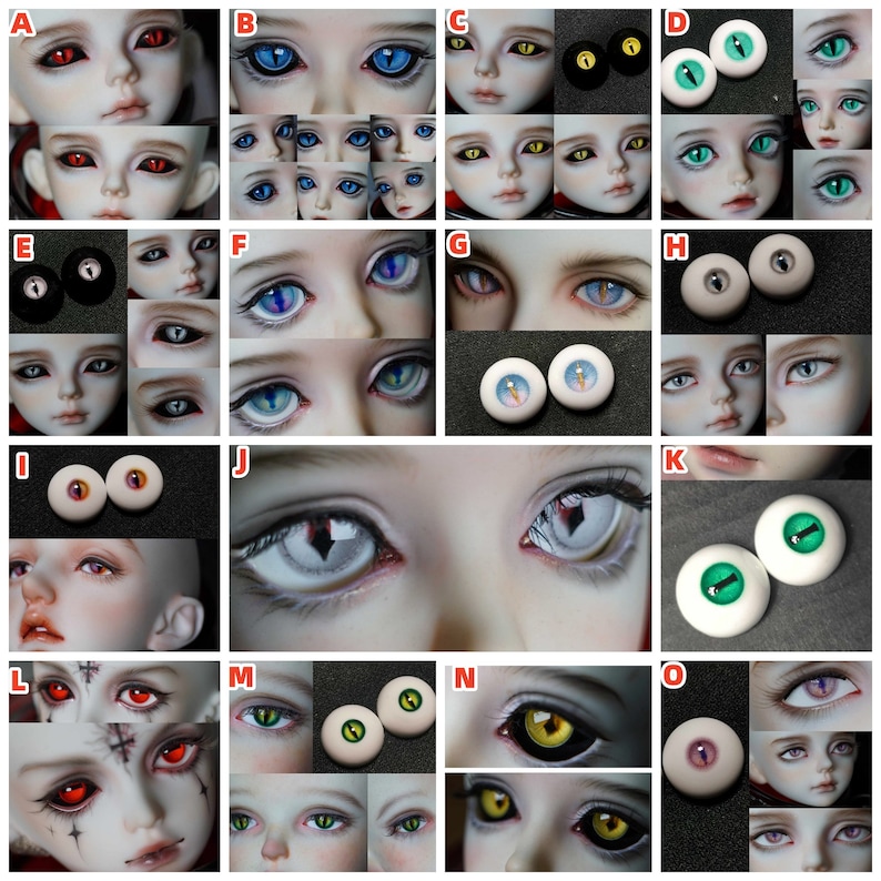 BJD Resin Doll Eyes for 1/3 1/4 1/6 BJD Doll Like Yosd/msd/minifee/sd13 ...
