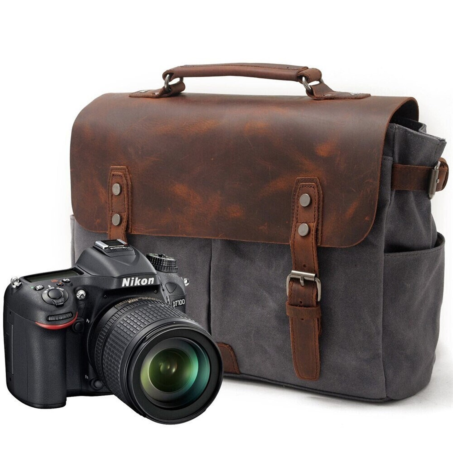 Camera Messenger Bag/cross Body Bag/mens Laptop Messenger Bag/briefcase ...