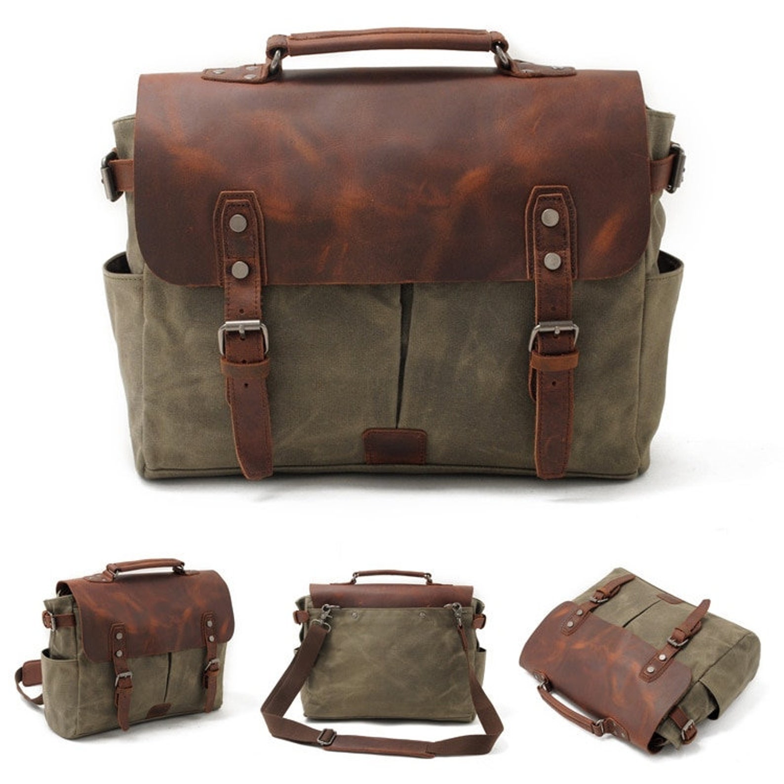 Camera Messenger Bag/cross Body Bag/mens Laptop Messenger Bag/briefcase ...