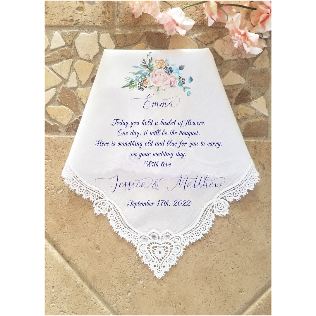 Flower Girl Handkerchiefs, Flower Girl Gift, Wedding Handkerchiefs ...