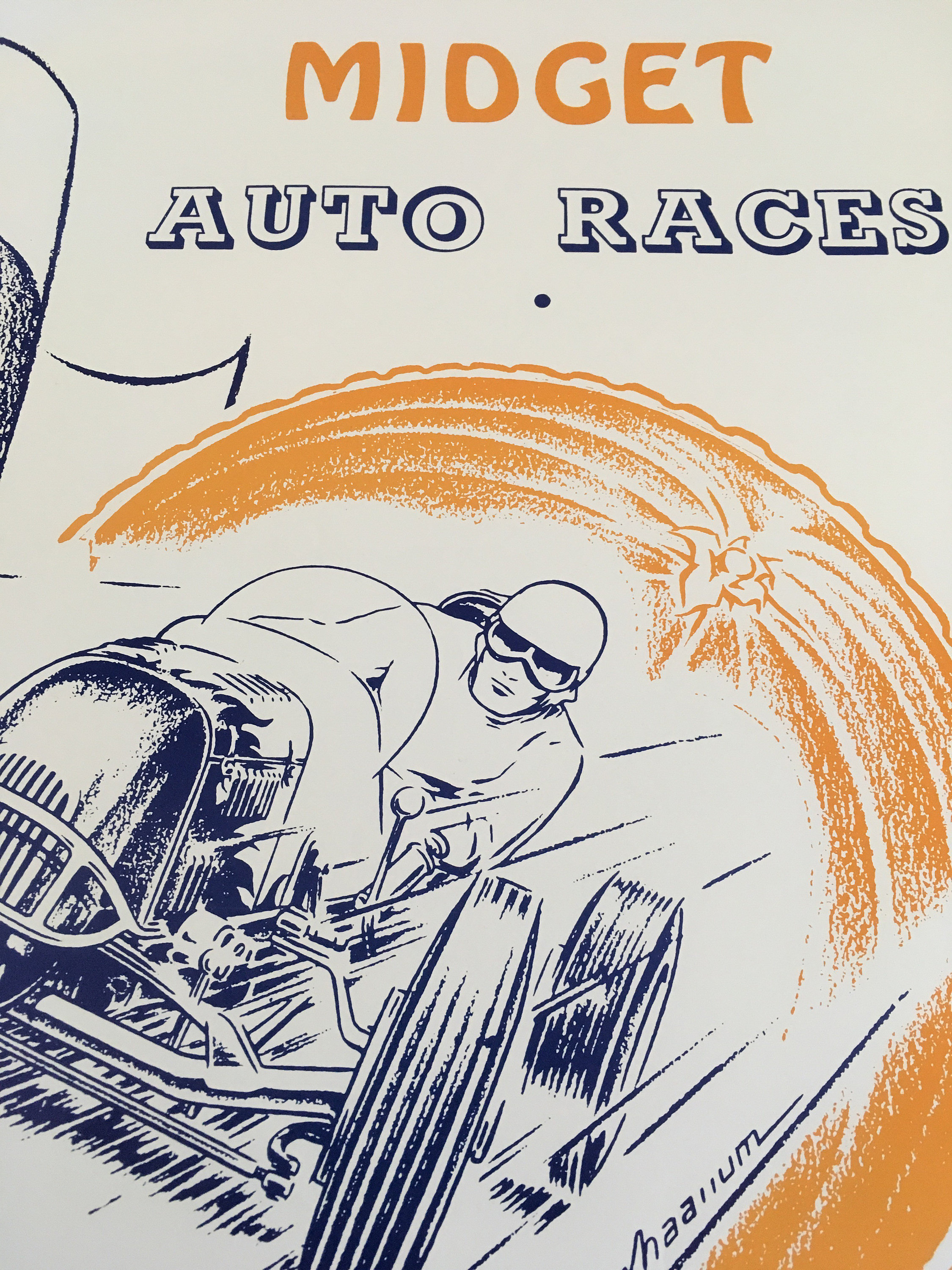 1948 Orange Show Stadium Midget Racing Reproduction Poster Print - Etsy