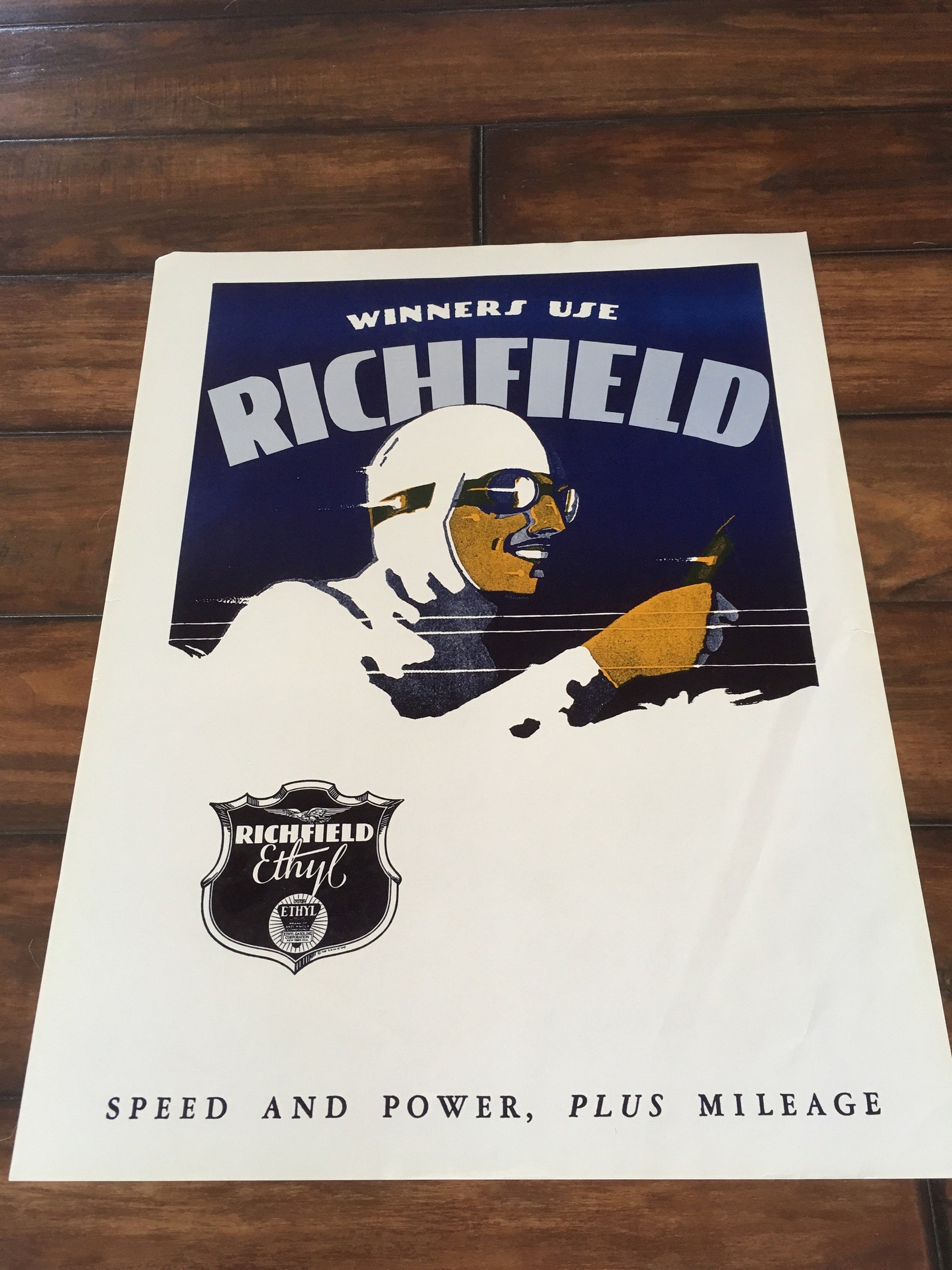 1933 Richfield Oil Gasoline Advertisement Reproduction Poster Print - Etsy