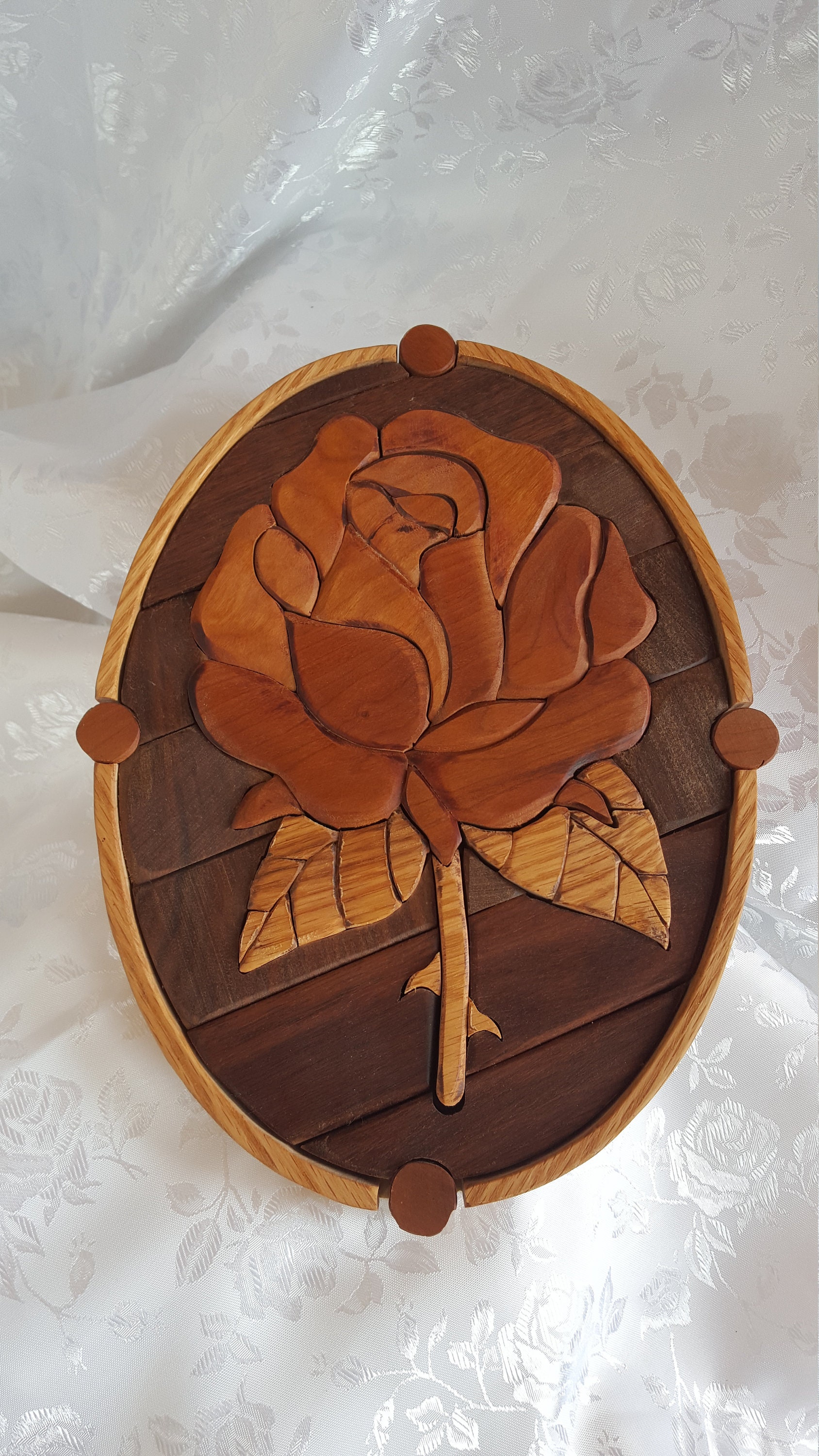 Intarsia Rose - Etsy