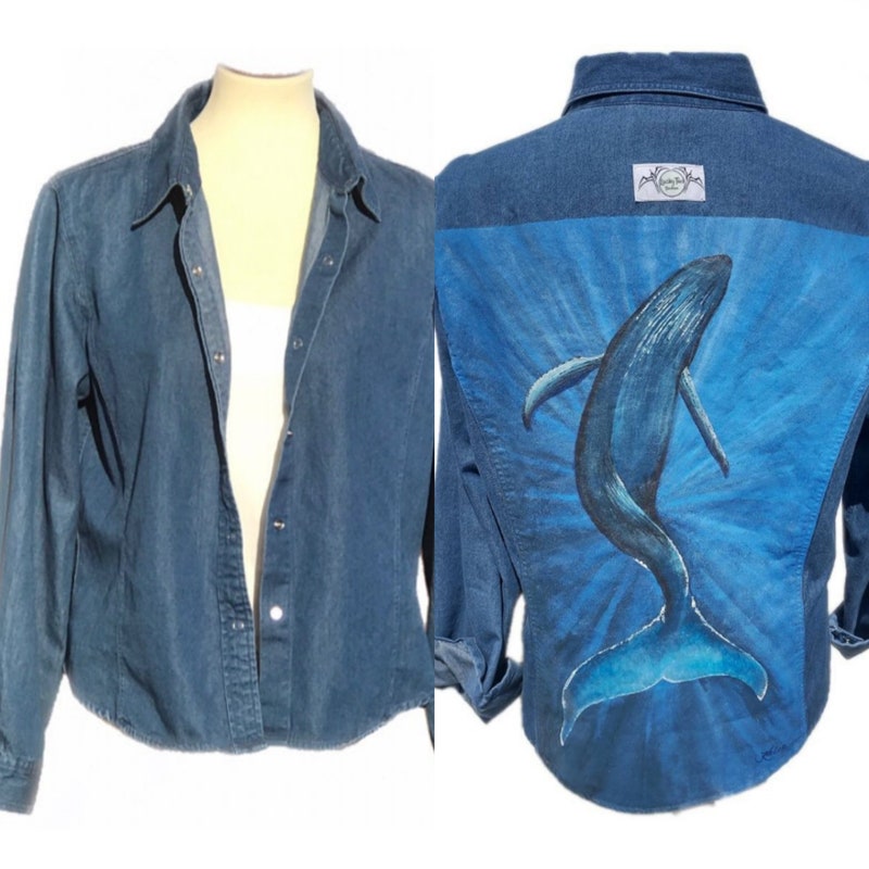 Denim Whale - Etsy