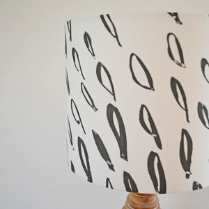 Grey 'splatter' Handmade Lampshade - Etsy