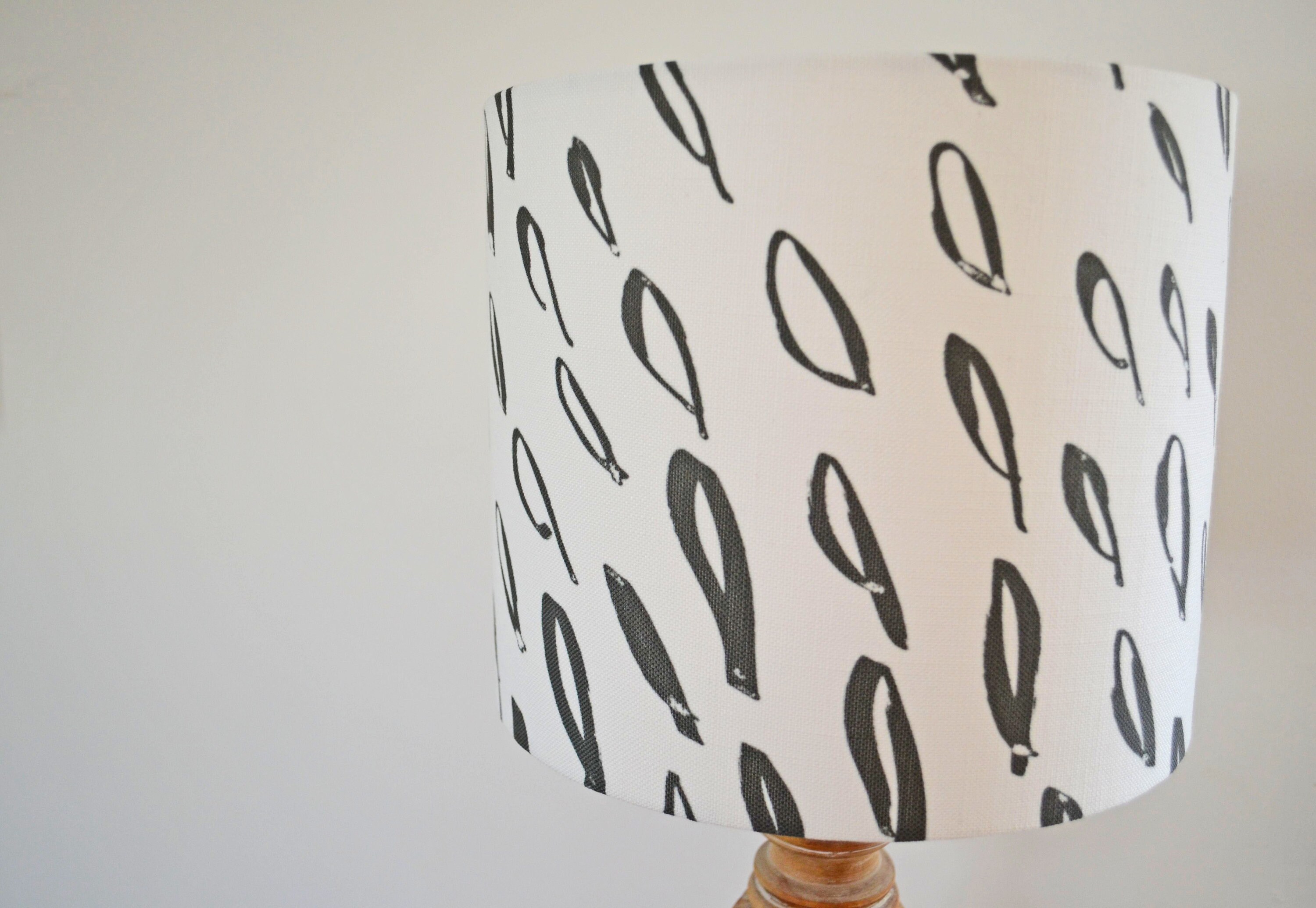 Grey 'splatter' Handmade Lampshade - Etsy