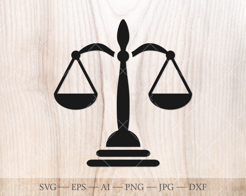 Justice Scales Svg Justice Svg Law Scales Svg Scales of - Etsy