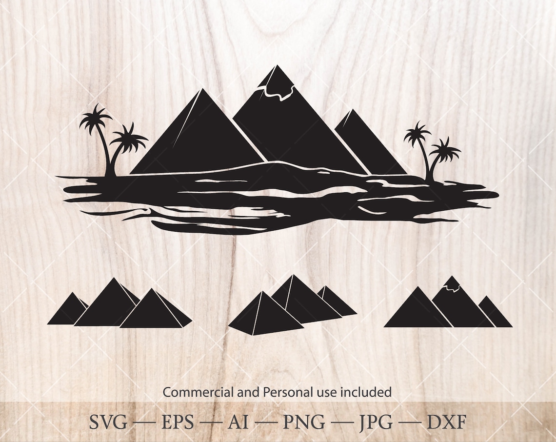 Pyramid Svg. Pyramid Silhouette Svg Clipart. Egypt Svg | Etsy Canada