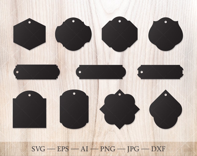 Price Tag Shape SVG Bundle. Die Cut Labels. Wedding Tags | Etsy
