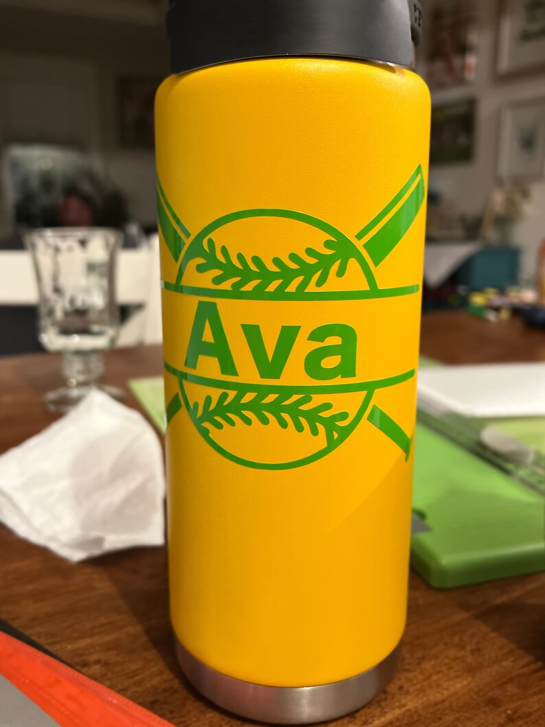 Softball Monogram Frame Svg Softball Name Frame SVG Baseball - Etsy