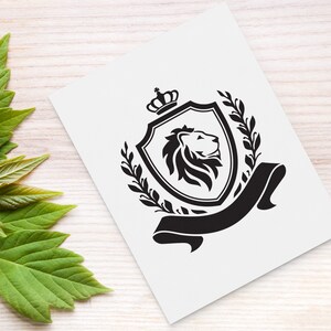 Lion Shield SVG, Family Crest Heraldic Clipart (digital Files) - Etsy