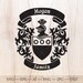 Hogan Family Crest. Coat of Arms Svg. Heraldic Shield With Finger Rings ...