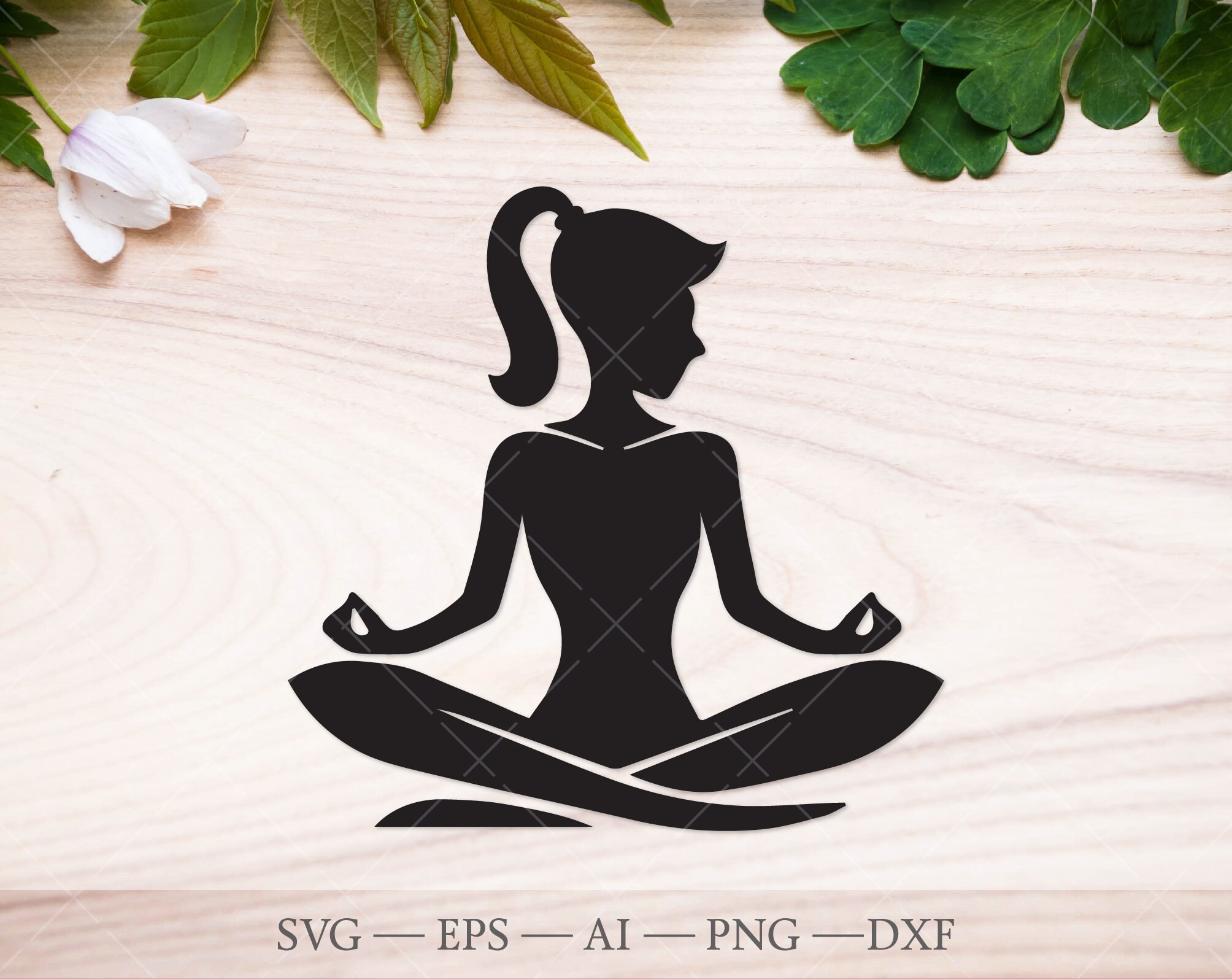 Lotus Pose Silhouette