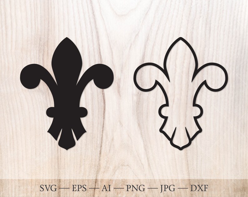 Fleur De Lis Svg. Fleur De Lis Clipart. Lily French - Etsy