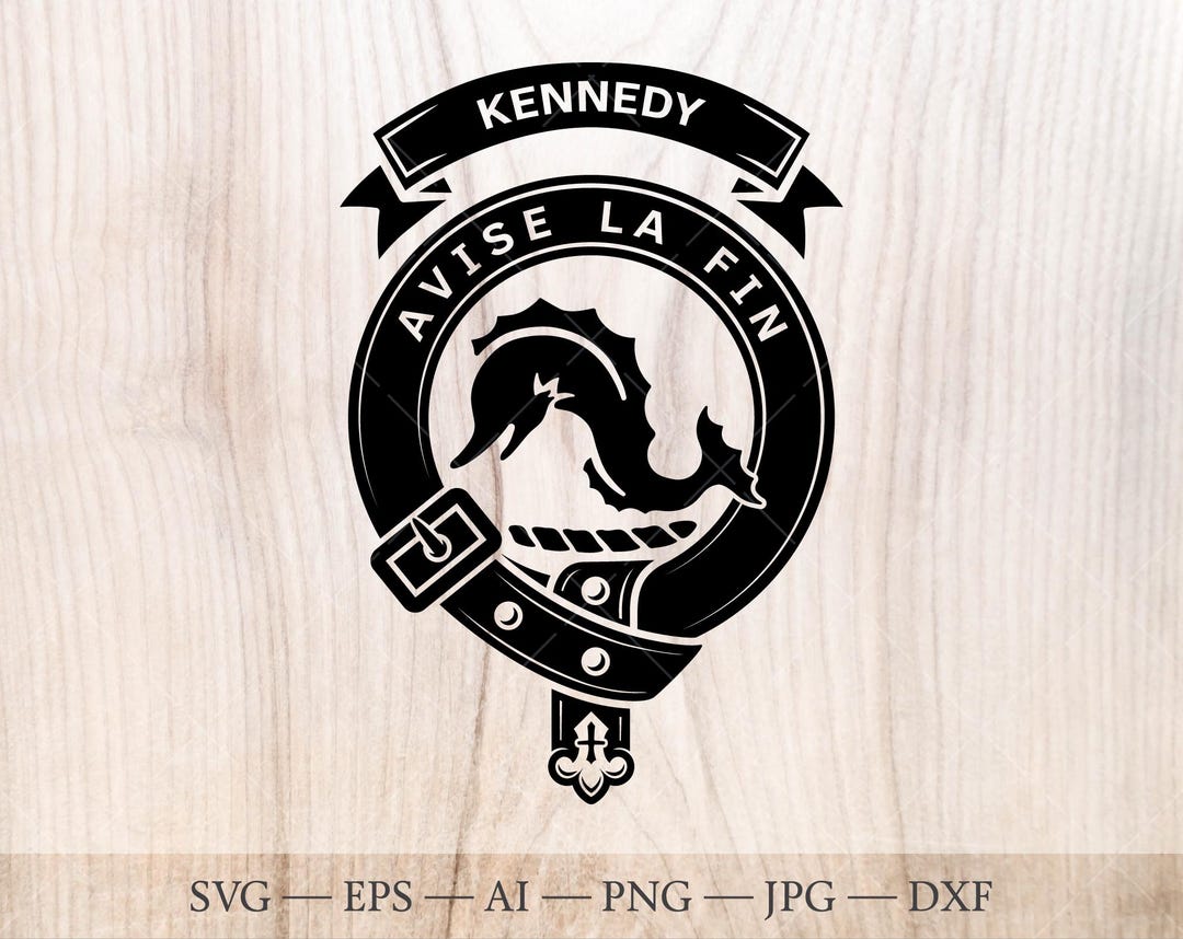 Kennedy Clan Crest SVG, Scottish Family Coat of Arms (digital Download ...