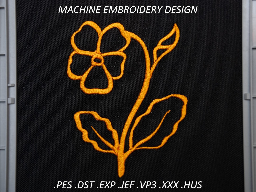Birth Flower Violet Machine Embroidery Design. 7 Sizes. Violet Flower ...