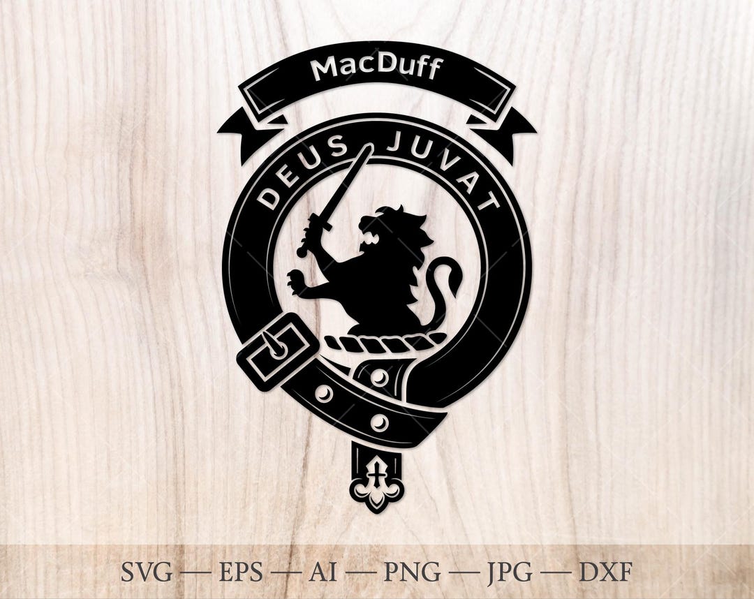 Macduff Crest Badge SVG, Scottish Clan Svg, Family Crest Svg. Coat of ...