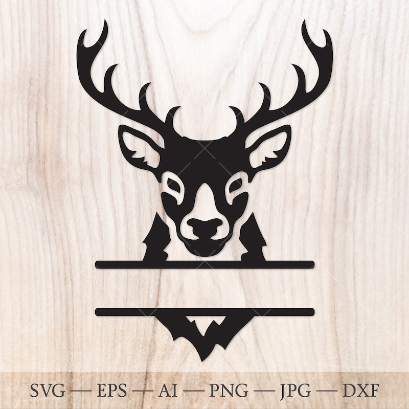 Deer Monogram Svg - Etsy