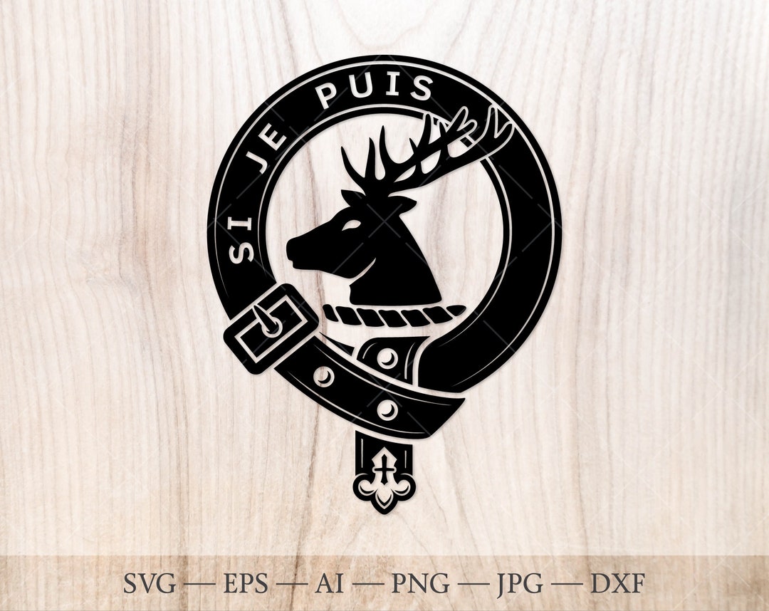 Colquhoun Crest Badge SVG, Scottish Clan Svg, Family Crest Svg. Coat of ...