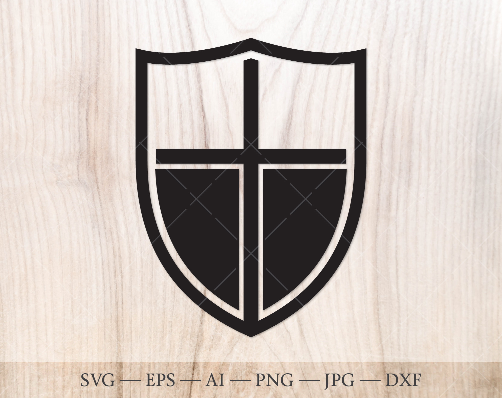 Shield With Cross SVG. Coat of Arms Clipart. Spiritual Christian SVG - Etsy