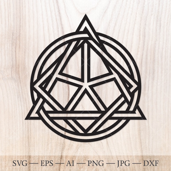 Triangle Circle Image Svg - Etsy