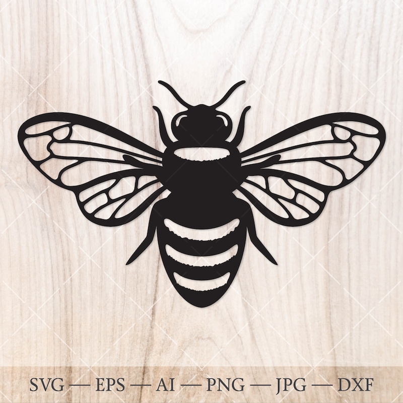 Silhouette Bee Stencil - Etsy
