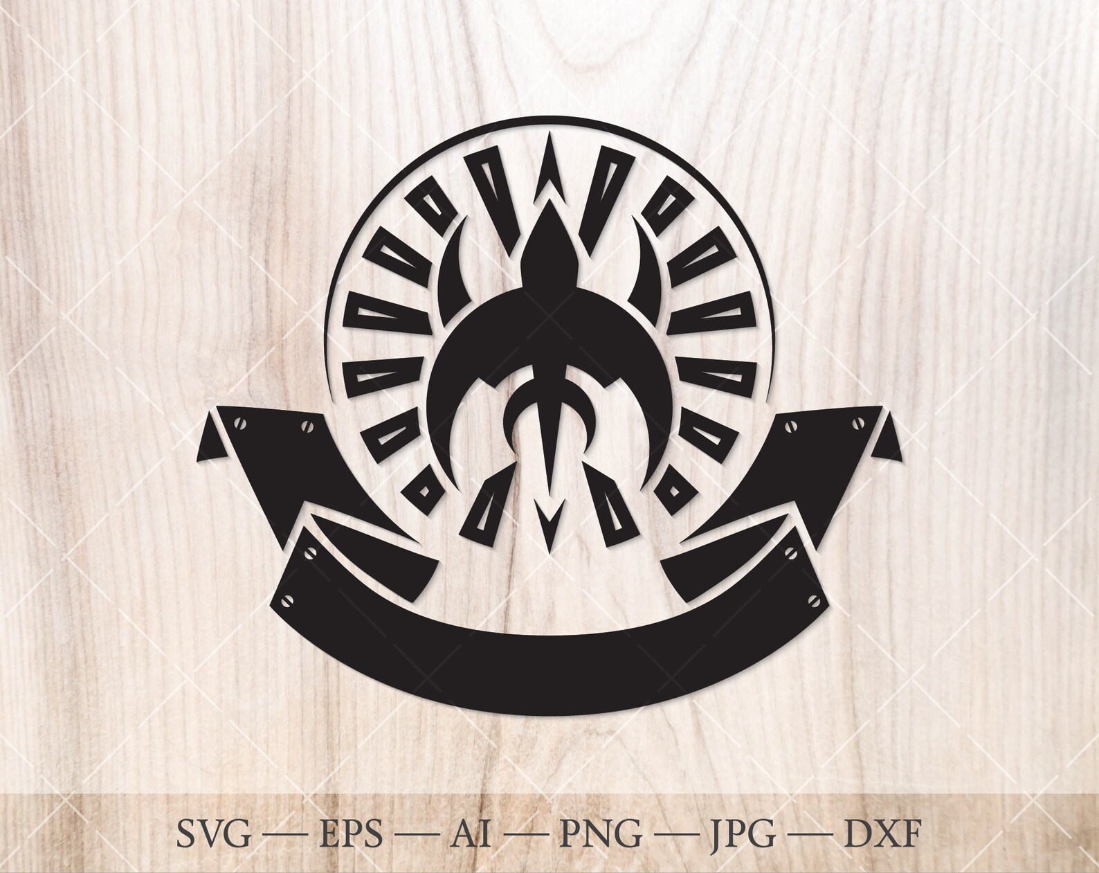 Sci Fi Crest Spaceship Emblem SVG. Coat of Arms Clipart. Svg | Etsy