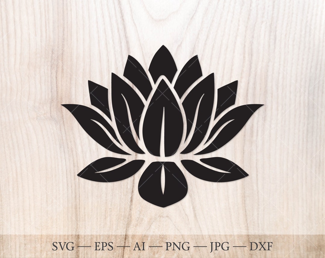 Lotus SVG Silhoeutte. Meditation SVG Lotus Flower SVG. Yoga Silhouette ...