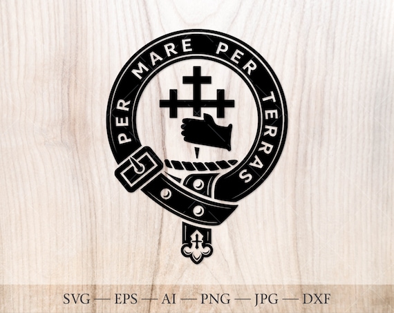Macdonald Crest Badge SVG Scottish Clan Svg Family Crest - Etsy